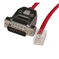 15 ft T1 Connection Patch Cable DB15 to RJ45 M/M