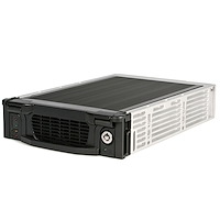 Professional 5.25in Aluminum ATA Hard Drive Mobile Rack w/ 2x 40mm Fan
