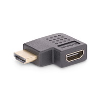 Right Angle HDMI 2.0 Adapter, Male to Female, Horizontal 90-Degree ...