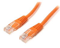 15m Cat5e Orange Molded RJ45 UTP Cat 5e Patch Cable - 15 m Patch Cord