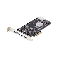 4-Port USB PCIe Card, USB 3.2 5Gbps, PCI Express Expansion Card with 4x ...