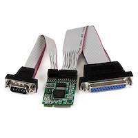 1S1P Mini PCI Express Serial Parallel Card w/ 16950 UART