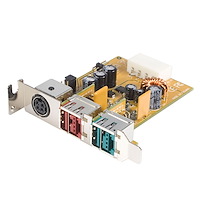 2 Port Low Profile 12V 24V PoweredUSB Adapter Card - PlusPower