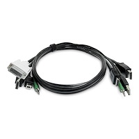 6ft (1.8m) Dual-Display KVM Cable, HDMI and DisplayPort to DVI and DP ...
