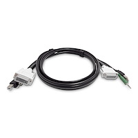 6ft (1.8m) DVI KVM Cable, USB 2.0, 3.5mm Audio, Universally Compatible ...