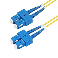 2m (6.6ft) SC to SC (UPC) OS2 Single Mode Duplex Fiber Optic Cable, 9 ...