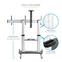 Dual TV Cart / Mount, Rolling TV Cart - TV Mounts | Canada