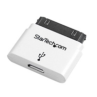 White Apple 30-pin Dock Connector to Micro USB Adapter for iPhone ...