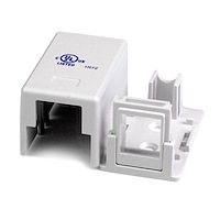 Single Cat 5e RJ45 Universal Wall Jack - White
